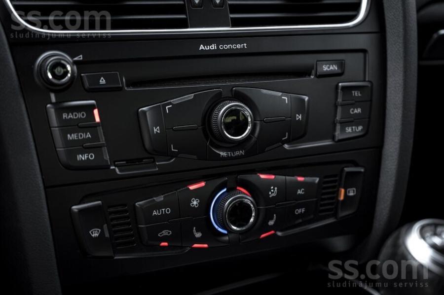 Balts Audi A5 2009 Rīga, ar dzinēja tilpumu 2.00 L un nobraukumu 310 tūkst. km par 7490 €, foto 23 vietnē AUTOMOTO.COM.LV