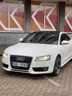 Balts Audi A5 2010 Rīga, ar dzinēja tilpumu 2.70 L un nobraukumu 303 tūkst. km par 9300 €, foto  vietnē AUTOMOTO.COM.LV