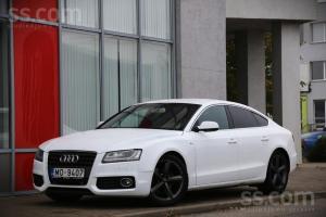 White Audi A5 2010 in Riga, with an engine capacity of 1.80 L and mileage of 201 thousand km for 7495 €, photo  on AUTOMOTO.COM.LV