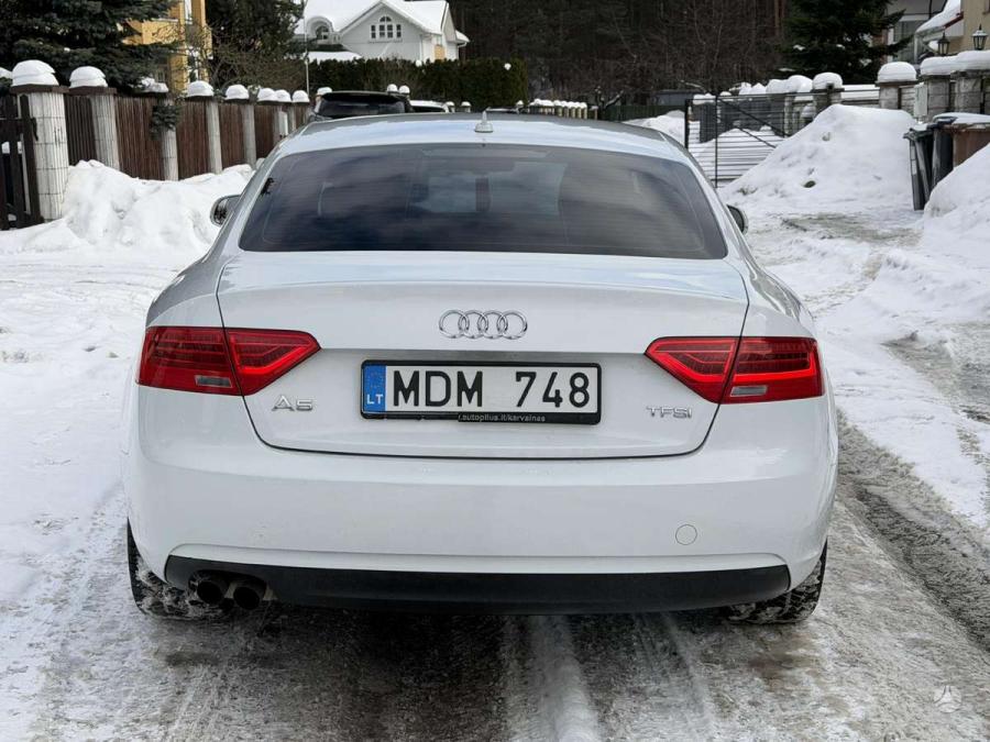 White Audi A5 2012 in Vilnius, with an engine capacity of 1.80 L and mileage of 328 thousand km for 6500 €, photo 6 on AUTOMOTO.COM.LV