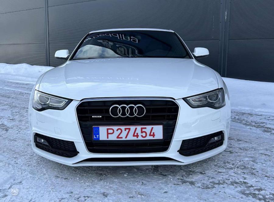 White Audi A5 2012 in Vilnius, with an engine capacity of 2.97 L and mileage of 293 thousand km for 9500 €, photo 2 on AUTOMOTO.COM.LV