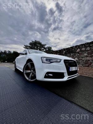 White Audi A5 2012 in Riga, with an engine capacity of 2.00 L and mileage of 123 thousand km for 14000 €, photo  on AUTOMOTO.COM.LV