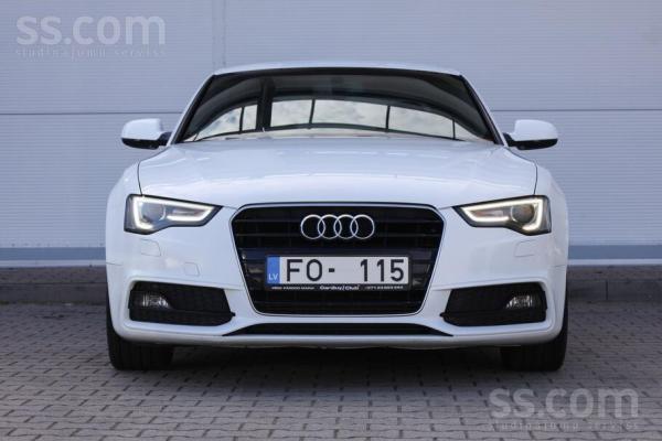 White Audi A5 2012 in Riga, with an engine capacity of 2.00 L and mileage of 312 thousand km for 8995 €, photo 4 on AUTOMOTO.COM.LV