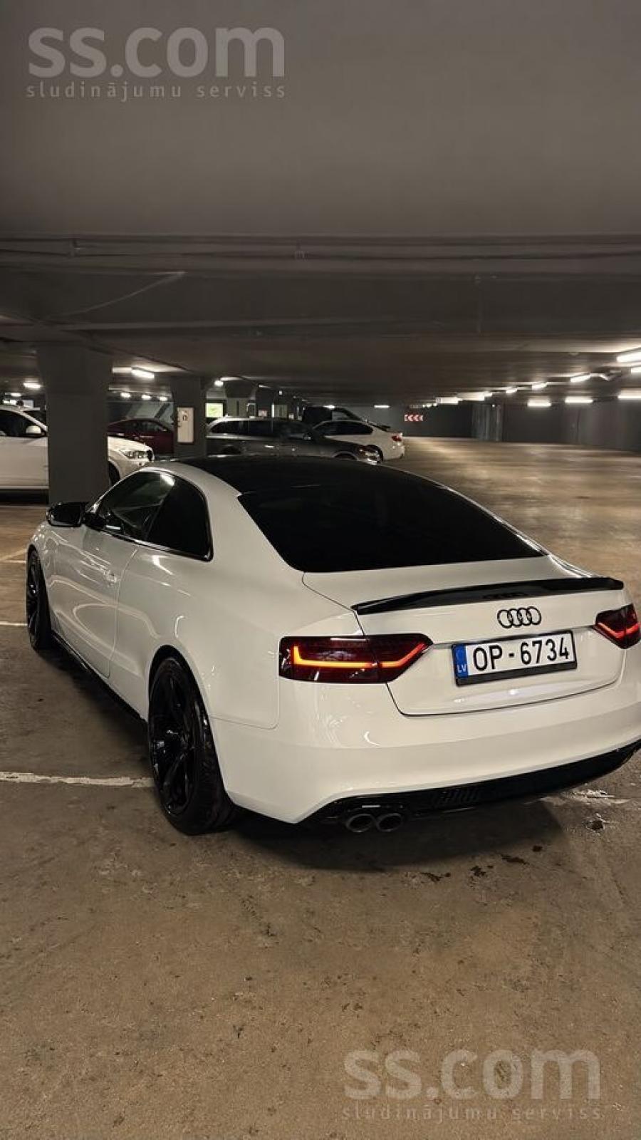 White Audi A5 2013 in Riga, with an engine capacity of 2.00 L and mileage of 200 thousand km for 15000 €, photo 1 on AUTOMOTO.COM.LV