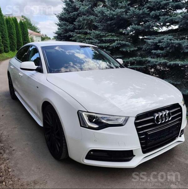 White Audi A5 2013 in Ogre, with an engine capacity of 2.00 L and mileage of 286 thousand km for 13500 €, photo 1 on AUTOMOTO.COM.LV