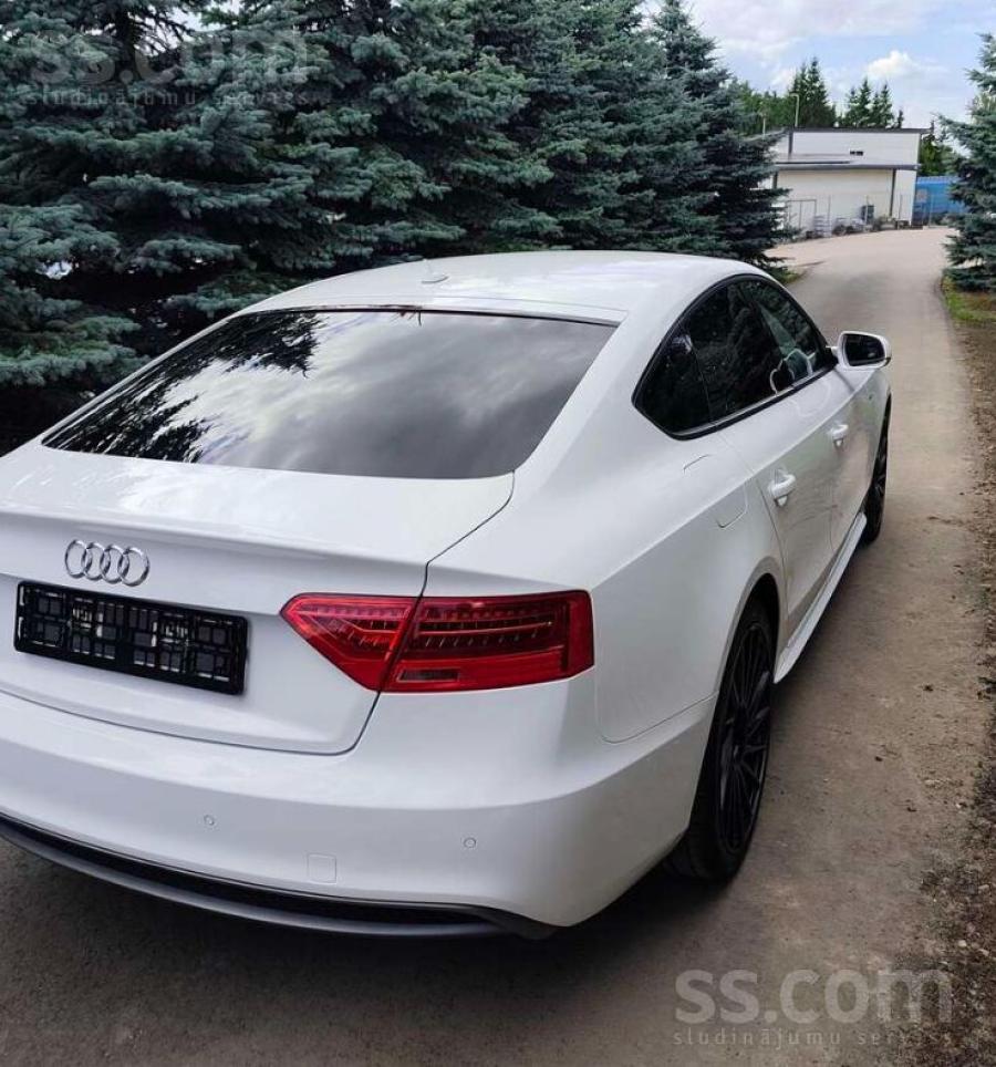 White Audi A5 2013 in Ogre, with an engine capacity of 2.00 L and mileage of 286 thousand km for 13500 €, photo 5 on AUTOMOTO.COM.LV
