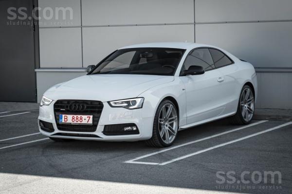 White Audi A5 2015 in Riga, with an engine capacity of 3.00 L and mileage of 210 thousand km for 14500 €, photo 1 on AUTOMOTO.COM.LV