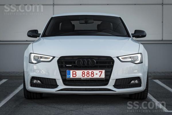 White Audi A5 2015 in Riga, with an engine capacity of 3.00 L and mileage of 210 thousand km for 14500 €, photo 2 on AUTOMOTO.COM.LV