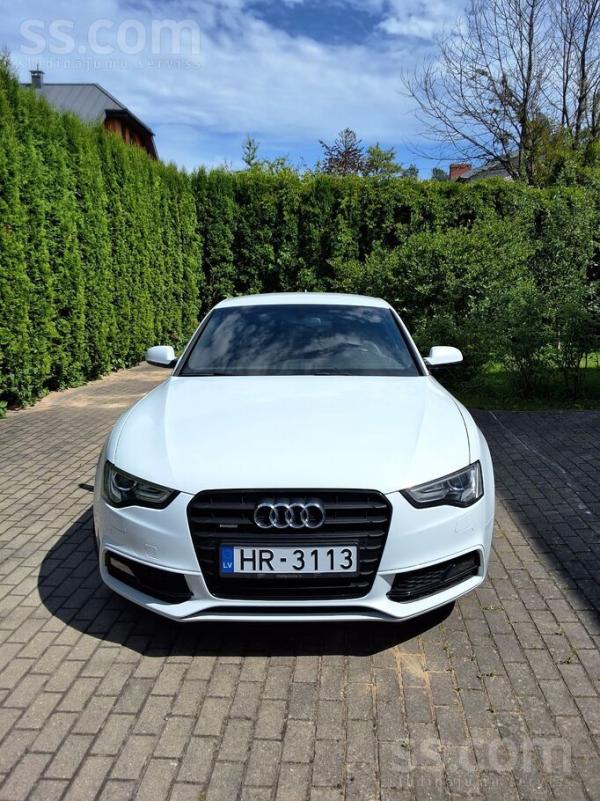 Balts Audi A5 2015 Jūrmala, ar dzinēja tilpumu 2.00 L un nobraukumu 146 tūkst. km par 13900 €, foto 1 vietnē AUTOMOTO.COM.LV