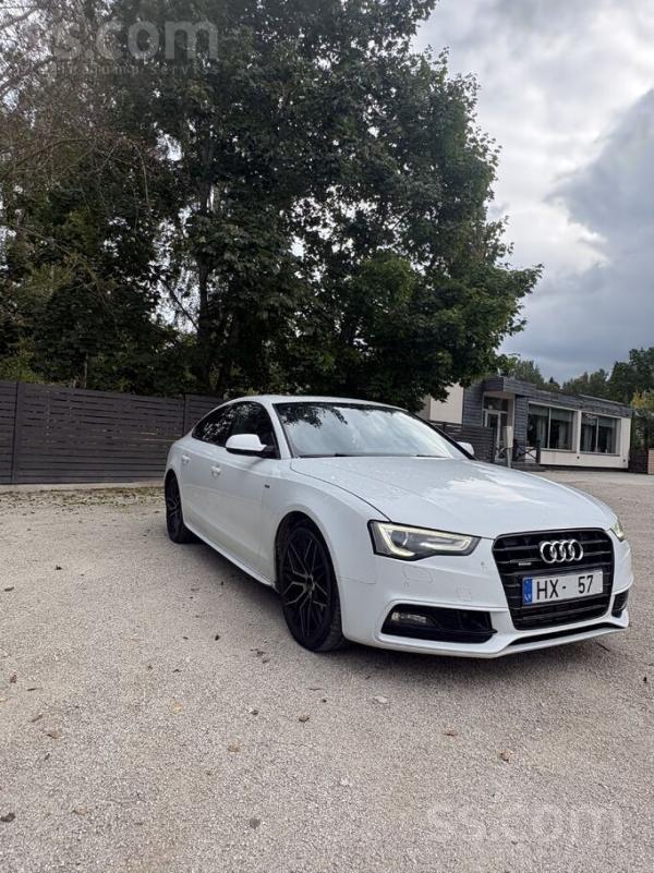 White Audi A5 2015 in Daugavpils, with an engine capacity of 3.00 L and mileage of 0 thousand km for 10000 €, photo 3 on AUTOMOTO.COM.LV