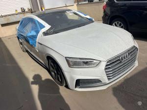 White Audi A5 2018 in Vilnius, with an engine capacity of 1.98 L and mileage of 133 thousand km for 12450 €, photo 2 on AUTOMOTO.COM.LV