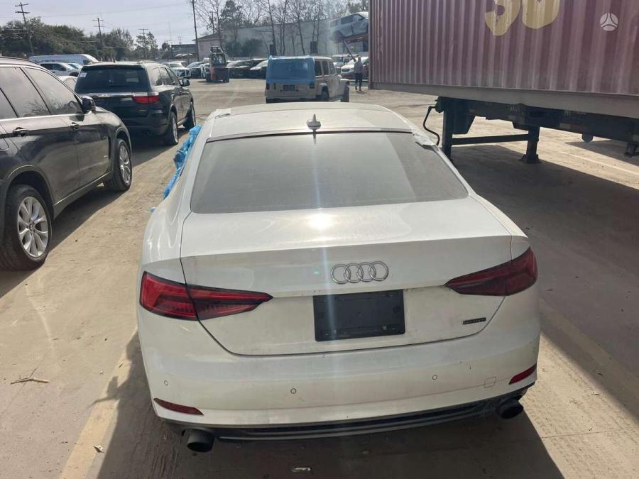 White Audi A5 2018 in Vilnius, with an engine capacity of 1.98 L and mileage of 133 thousand km for 12450 €, photo 3 on AUTOMOTO.COM.LV