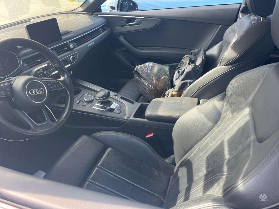 White Audi A5 2018 in Vilnius, with an engine capacity of 1.98 L and mileage of 133 thousand km for 12450 €, photo 14 on AUTOMOTO.COM.LV