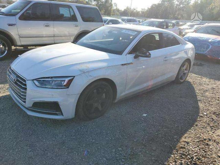 White Audi A5 2018 in Vilnius, with an engine capacity of 1.98 L and mileage of 133 thousand km for 11990 €, photo 1 on AUTOMOTO.COM.LV