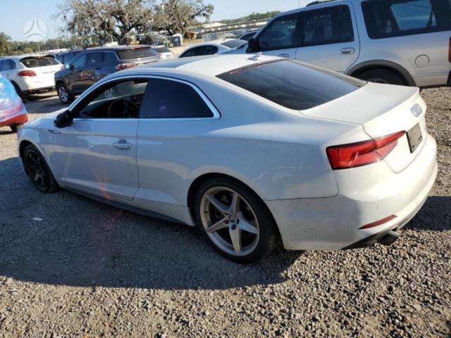 White Audi A5 2018 in Vilnius, with an engine capacity of 1.98 L and mileage of 133 thousand km for 11990 €, photo 2 on AUTOMOTO.COM.LV