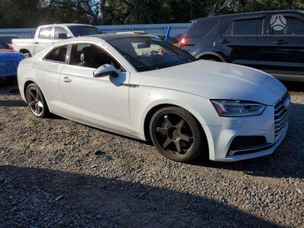 White Audi A5 2018 in Vilnius, with an engine capacity of 1.98 L and mileage of 133 thousand km for 11990 €, photo 4 on AUTOMOTO.COM.LV