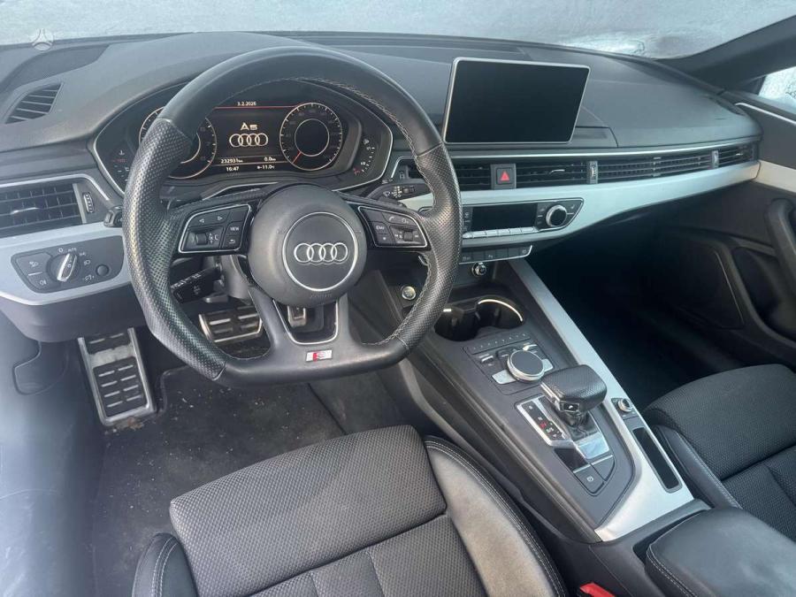 White Audi A5 2018 in Kaunas, with an engine capacity of 2.00 L and mileage of 233 thousand km for 19999 €, photo 5 on AUTOMOTO.COM.LV