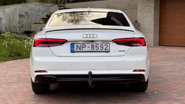 White Audi A5 2019 in Riga, with an engine capacity of 3.00 L and mileage of 123 thousand km for 23000 €, photo 7 on AUTOMOTO.COM.LV