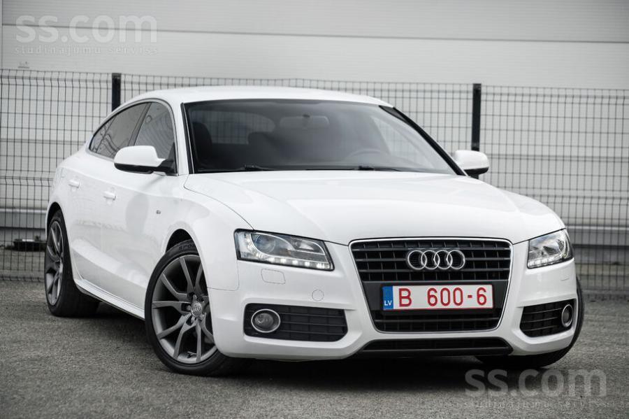 White Audi A5 2010 in Tukums, with an engine capacity of 2.70 L and mileage of 285 thousand km for 8900 €, photo 4 on AUTOMOTO.COM.LV