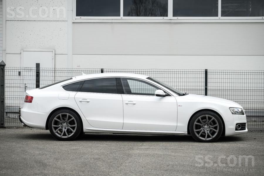 White Audi A5 2010 in Tukums, with an engine capacity of 2.70 L and mileage of 285 thousand km for 8900 €, photo 12 on AUTOMOTO.COM.LV