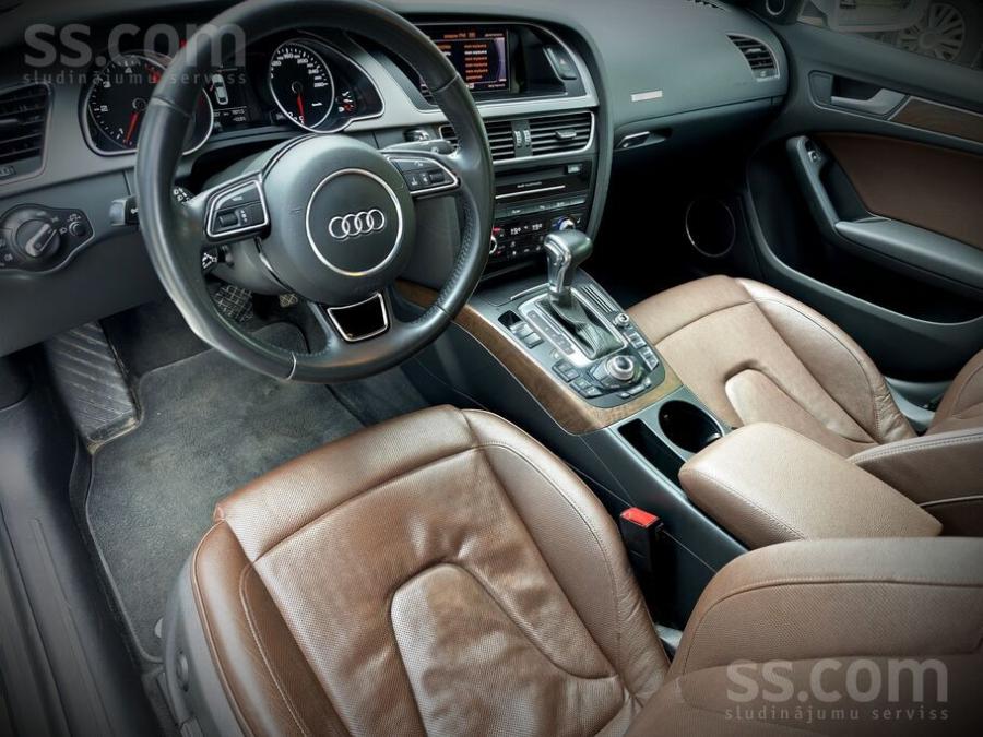 White Audi A5 2012 in Riga, with an engine capacity of 3.00 L and mileage of 270 thousand km for 9900 €, photo 14 on AUTOMOTO.COM.LV