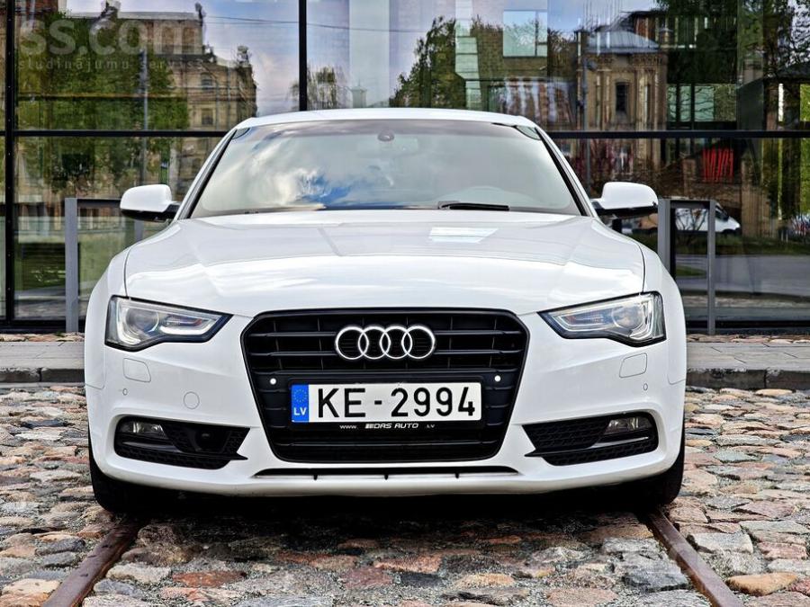 White Audi A5 2012 in Riga, with an engine capacity of 3.00 L and mileage of 270 thousand km for 9900 €, photo 8 on AUTOMOTO.COM.LV