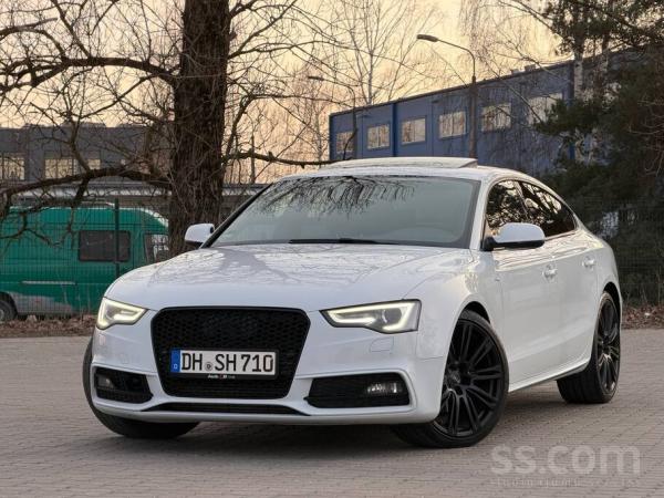 White Audi A5 2014 in Riga, with an engine capacity of 3.00 L and mileage of 0 thousand km for 11990 €, photo 1 on AUTOMOTO.COM.LV