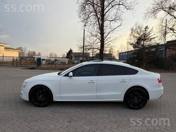 White Audi A5 2014 in Riga, with an engine capacity of 3.00 L and mileage of 0 thousand km for 11990 €, photo 7 on AUTOMOTO.COM.LV