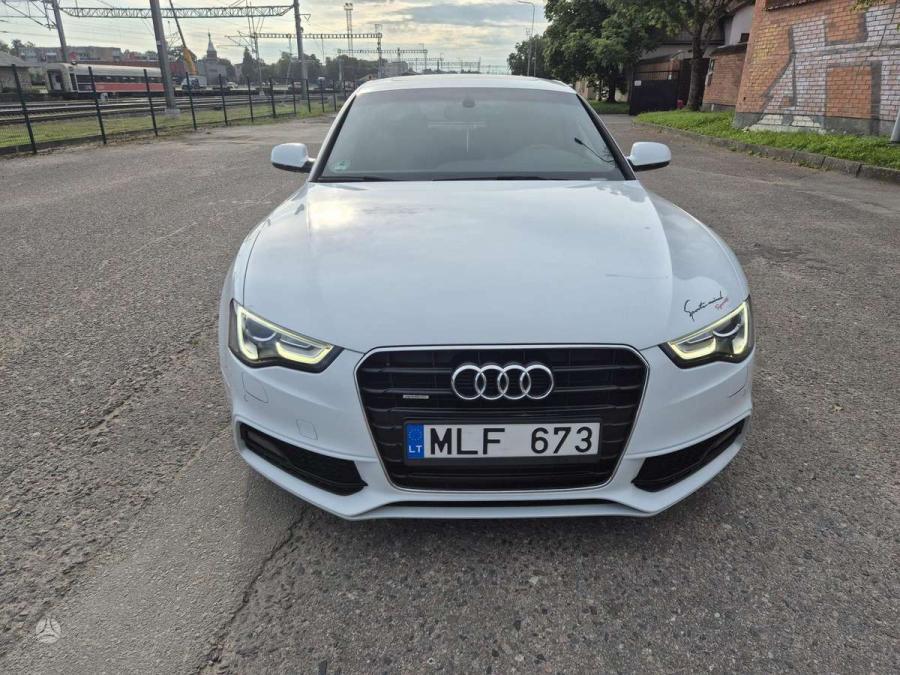 White Audi A5 2014 in Siauliai, with an engine capacity of 3.00 L and mileage of 245 thousand km for 9950 €, photo 3 on AUTOMOTO.COM.LV