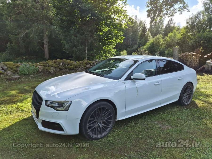 White Audi A5 2014 in Tallinn, with an engine capacity of 3.00 L and mileage of 154 thousand km for 19999 €, photo 1 on AUTOMOTO.COM.LV