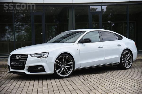 White Audi A5 2016 in Tukums, with an engine capacity of 2.00 L and mileage of 204 thousand km for 14990 €, photo 4 on AUTOMOTO.COM.LV
