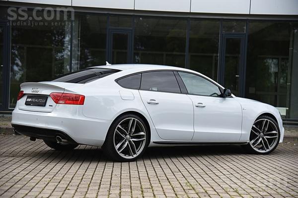 White Audi A5 2016 in Tukums, with an engine capacity of 2.00 L and mileage of 204 thousand km for 14990 €, photo 6 on AUTOMOTO.COM.LV