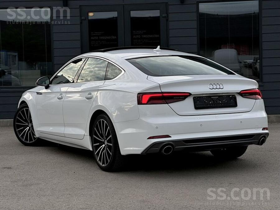 White Audi A5 2017 in Jelgava, with an engine capacity of 2.00 L and mileage of 199 thousand km for 20700 €, photo 3 on AUTOMOTO.COM.LV