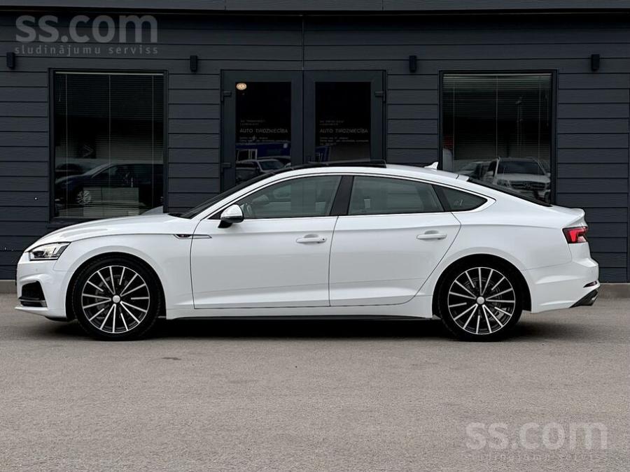 White Audi A5 2017 in Jelgava, with an engine capacity of 2.00 L and mileage of 199 thousand km for 20700 €, photo 6 on AUTOMOTO.COM.LV