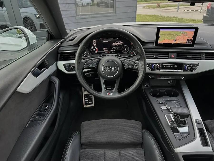 White Audi A5 2017 in Jelgava, with an engine capacity of 2.00 L and mileage of 199 thousand km for 20700 €, photo 14 on AUTOMOTO.COM.LV