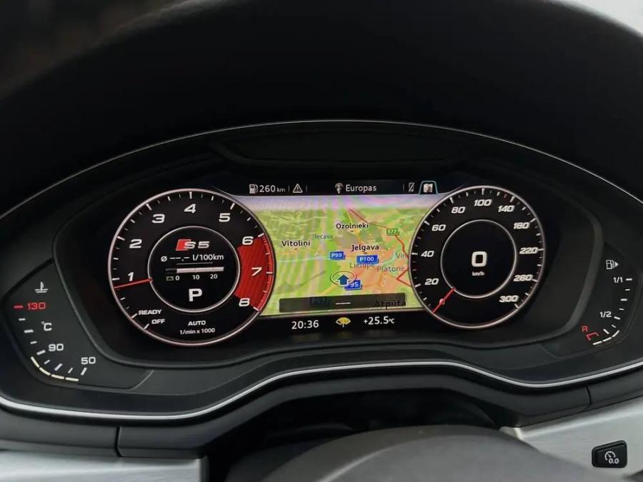 White Audi A5 2017 in Jelgava, with an engine capacity of 2.00 L and mileage of 199 thousand km for 20700 €, photo 22 on AUTOMOTO.COM.LV