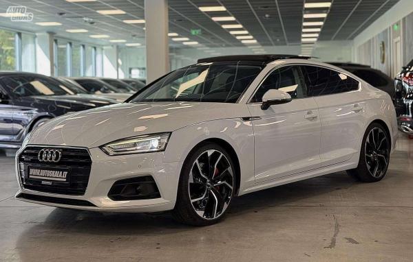 White Audi A5 2018 in Klaipeda, with an engine capacity of 3.00 L and mileage of 297 thousand km for 19950 €, photo 6 on AUTOMOTO.COM.LV