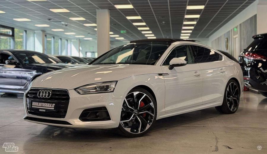 White Audi A5 2018 in Klaipeda, with an engine capacity of 3.00 L and mileage of 297 thousand km for 19950 €, photo 13 on AUTOMOTO.COM.LV