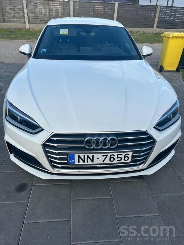 White Audi A5 2018 in Riga, with an engine capacity of 2.00 L and mileage of 160 thousand km for 23000 €, photo 3 on AUTOMOTO.COM.LV