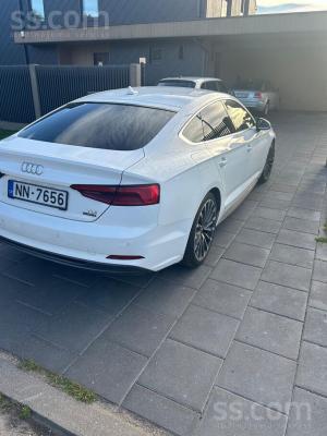 White Audi A5 2018 in Riga, with an engine capacity of 2.00 L and mileage of 160 thousand km for 23000 €, photo 4 on AUTOMOTO.COM.LV