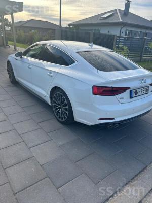 White Audi A5 2018 in Riga, with an engine capacity of 2.00 L and mileage of 160 thousand km for 23000 €, photo 5 on AUTOMOTO.COM.LV