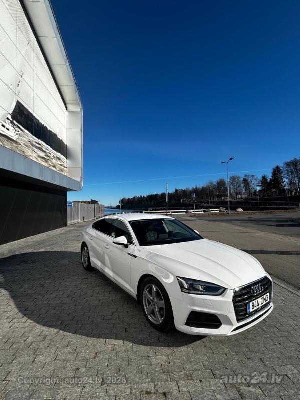 White Audi A5 2019 in Tallinn, with an engine capacity of 2.00 L and mileage of 233 thousand km for 17950 €, photo 1 on AUTOMOTO.COM.LV