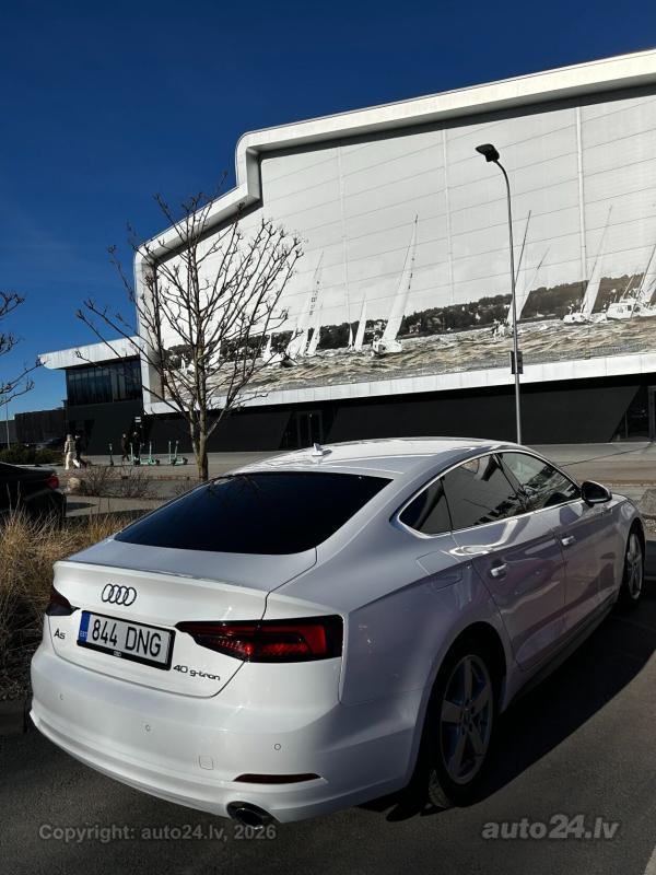 White Audi A5 2019 in Tallinn, with an engine capacity of 2.00 L and mileage of 233 thousand km for 17950 €, photo 2 on AUTOMOTO.COM.LV