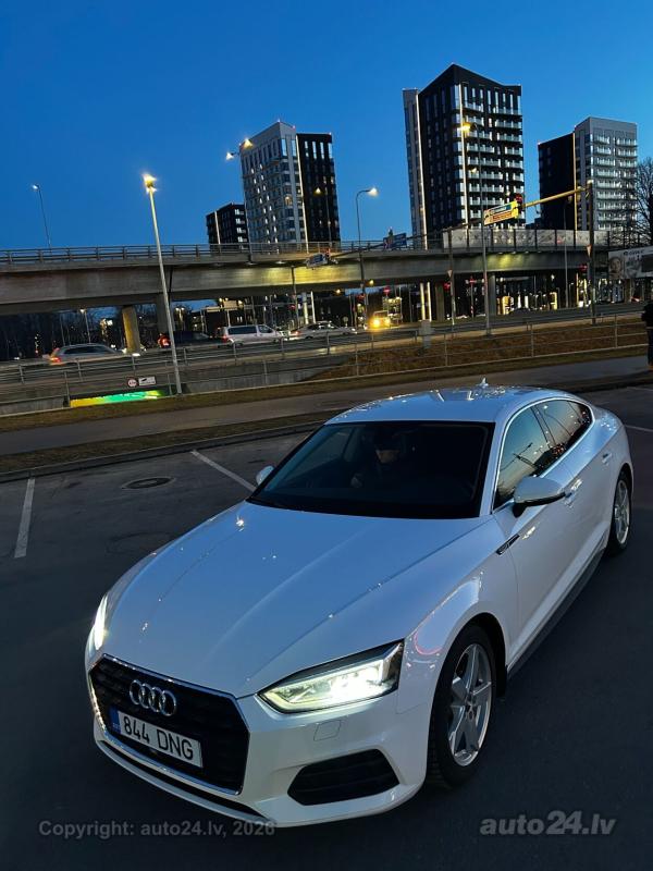 White Audi A5 2019 in Tallinn, with an engine capacity of 2.00 L and mileage of 233 thousand km for 17950 €, photo 6 on AUTOMOTO.COM.LV