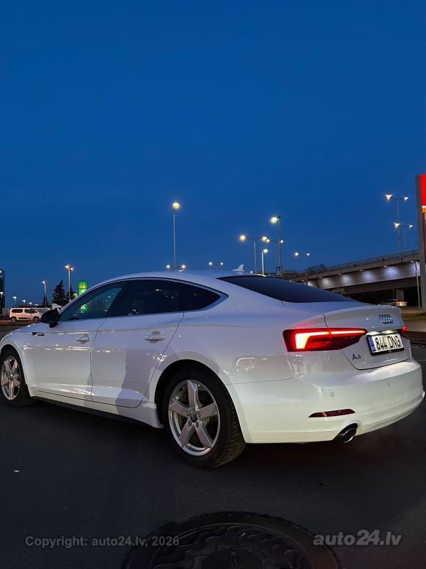 White Audi A5 2019 in Tallinn, with an engine capacity of 2.00 L and mileage of 233 thousand km for 17950 €, photo 7 on AUTOMOTO.COM.LV