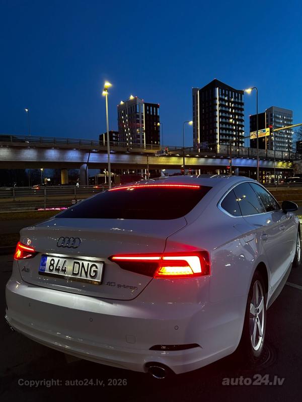 White Audi A5 2019 in Tallinn, with an engine capacity of 2.00 L and mileage of 233 thousand km for 17950 €, photo 9 on AUTOMOTO.COM.LV