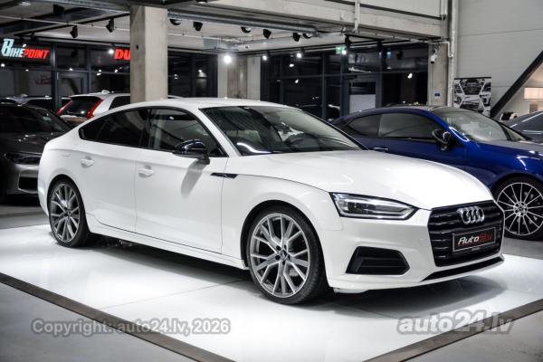 White Audi A5 2019 in Tallinn, with an engine capacity of 2.00 L and mileage of 130 thousand km for 21500 €, photo 1 on AUTOMOTO.COM.LV