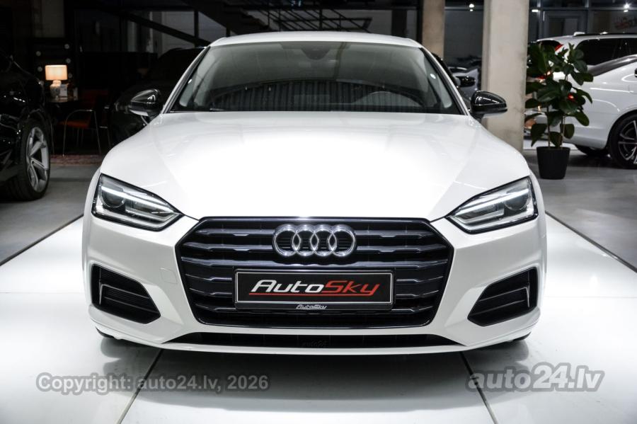 White Audi A5 2019 in Tallinn, with an engine capacity of 2.00 L and mileage of 130 thousand km for 21500 €, photo 3 on AUTOMOTO.COM.LV