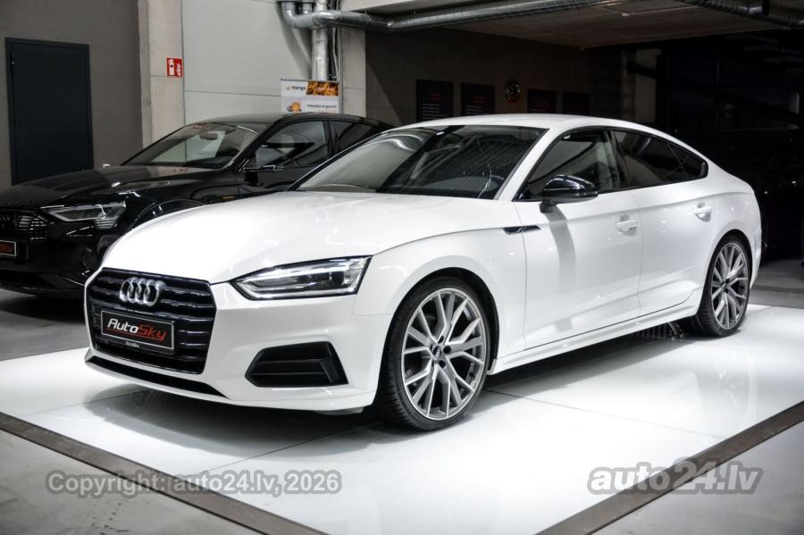 White Audi A5 2019 in Tallinn, with an engine capacity of 2.00 L and mileage of 130 thousand km for 21500 €, photo 4 on AUTOMOTO.COM.LV