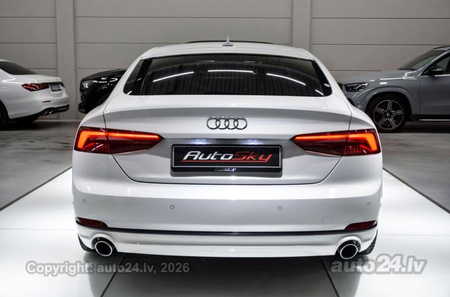 White Audi A5 2019 in Tallinn, with an engine capacity of 2.00 L and mileage of 130 thousand km for 21500 €, photo 7 on AUTOMOTO.COM.LV